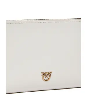 Pinko Flat Horizontal Mini Leather Pouch - Zq