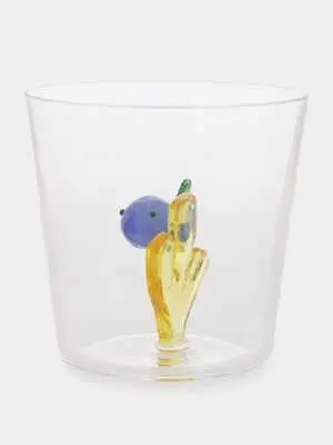 ICHENDORF MILANO Glass Tumbler With Fish And Seaweed Design - Multicolour