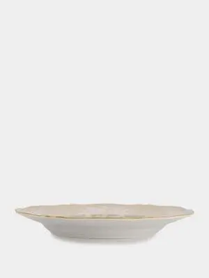 GINORI 1735 Oriente Italiano Meringa Flat Plate - Beige