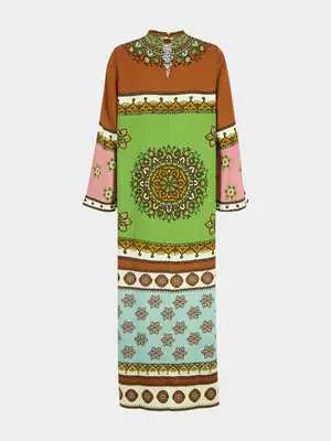 ALEMAIS Contina Silk Midi Dress