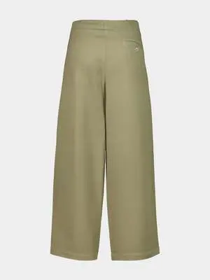 120% Lino Cotton Blend Cropped Trousers