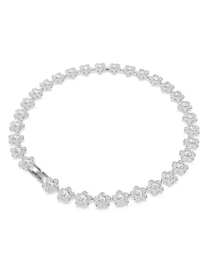 SWAROVSKI Crystal Flower Collar Necklace - White