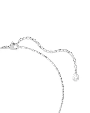 SWAROVSKI Ariana Grande X Crystal & Imitation Pearl Flower Pendant Necklace - White