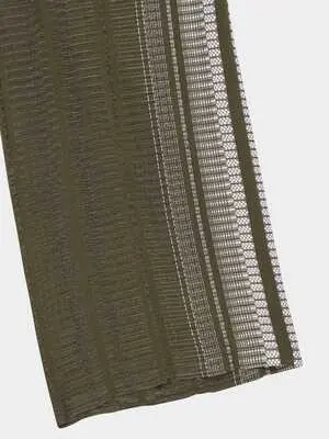 Zeus+dione Jacquard Silk Wide-leg Trousers - Green