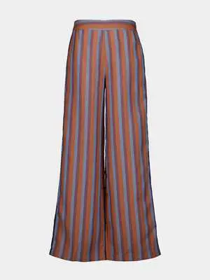 PAULA Dora Striped Linen Pants - Multicolour