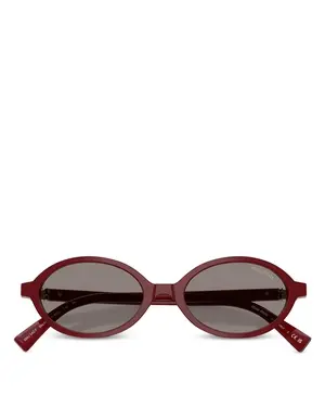 Miu Miu Oval Sunglasses, 50mm