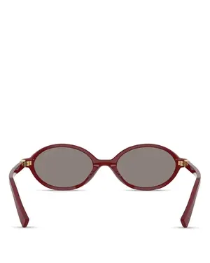 Miu Miu Oval Sunglasses, 50mm