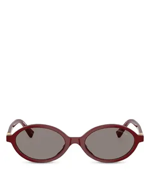 Miu Miu Oval Sunglasses, 50mm