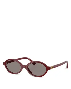 Miu Miu Oval Sunglasses, 50mm