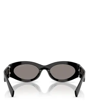 Miu Miu Oval Sunglasses, 54mm - Black