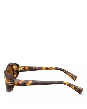 Miu Miu Oval Sunglasses, 52mm - Black
