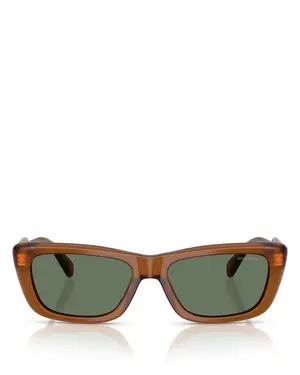 Miu Miu Rectangular Sunglasses, 56mm - Amber