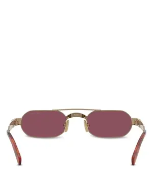 Miu Miu Oval Sunglasses, 52mm - Brown