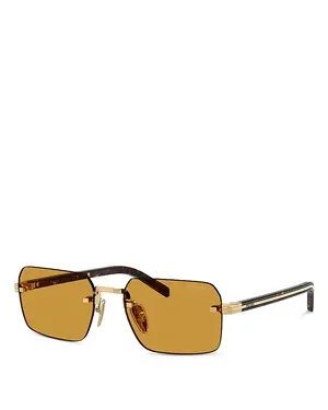 Prada Rectangular Sunglasses - Gold