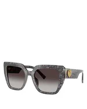 Dolce & Gabbana Square Sunglasses, 54mm - Black