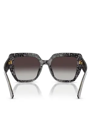 Dolce & Gabbana Square Sunglasses, 54mm - Black