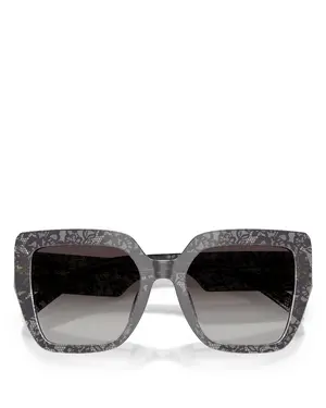 Dolce & Gabbana Square Sunglasses, 54mm - Black