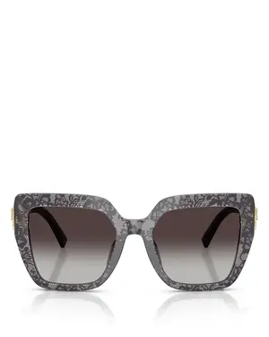 Dolce & Gabbana Square Sunglasses, 54mm - Black