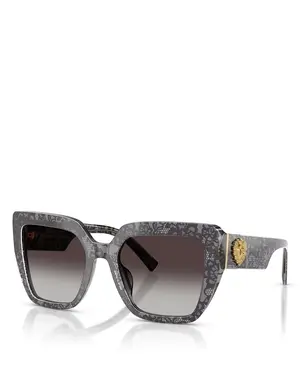 Dolce & Gabbana Square Sunglasses, 54mm - Black