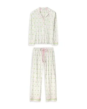 PJ Salvage Playful Print Long Pajama Set