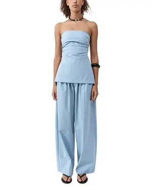 ST. AGNI Everyday Relaxed Pants - Sky
