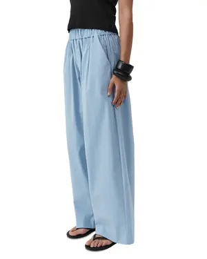 ST. AGNI Everyday Relaxed Pants - Sky