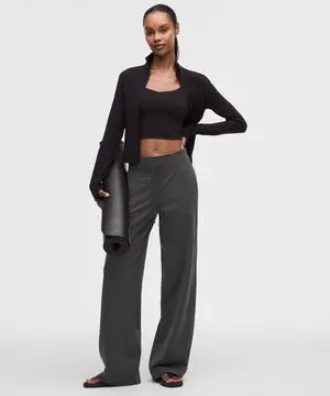 Lululemon Groove High-rise Wide-leg Pant - Graphite Grey
