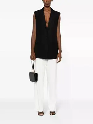 Fabiana Filippi Straight Trousers With Bead-chain Detail