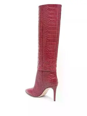 Paris Texas Coco 95mm Crocodile-effect Boots