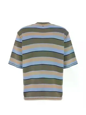 AMI Paris Striped Polo Shirt