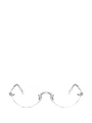 Ray-ban Oval Frame Glasses - Grey