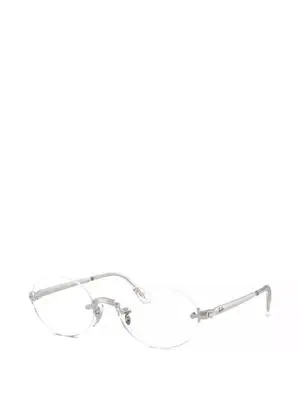 Ray-ban Oval Frame Glasses - Grey