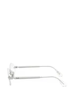 Ray-ban Oval Frame Glasses - Grey