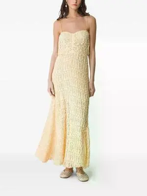 FORTE_FORTE Ruffled Slip Dress - Neutrals