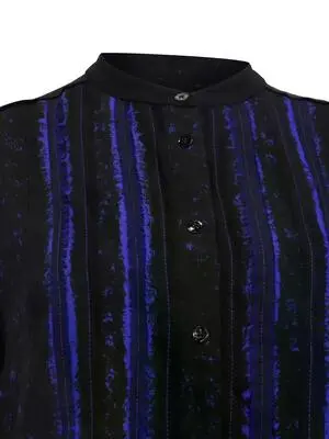 Proenza Schouler Printed Long Sleeve Silk Blouse