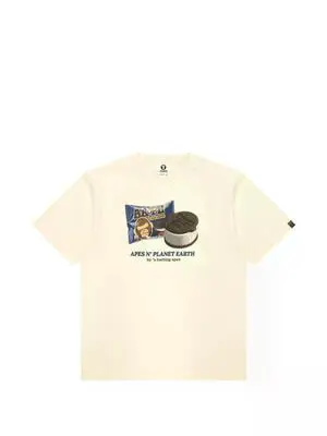 AAPE BY *A BATHING APE Ice-cream Graphic T-shirt - Neutrals