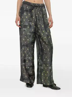 GANNI Floral-pattern Trousers