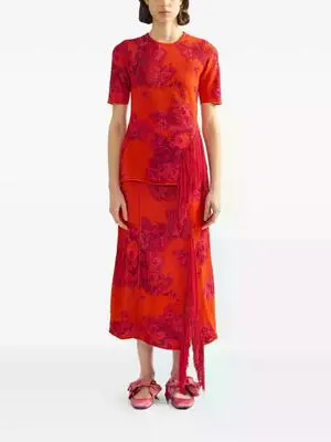 Erdem Floral-pattern Midi Dress