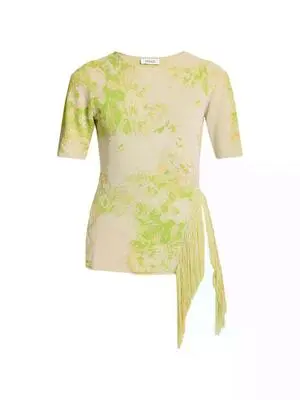 Erdem Floral-pattern T-shirt - Neutrals