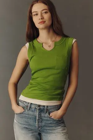 Pilcro Scoop Neck Tops