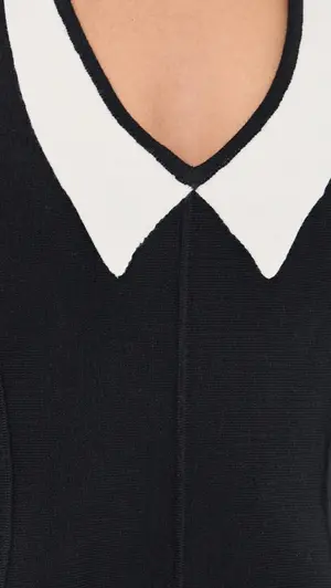 FLEUR DU MAL Sofia Collared Flare Dress