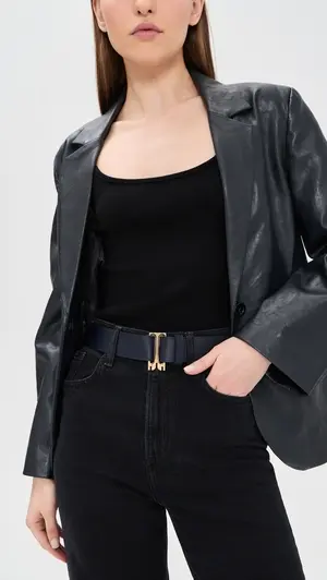Victoria Beckham Tuxedo Belt - Navy