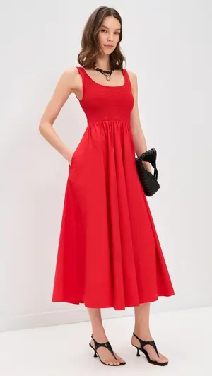 Xirena Florence Midi Dress - Red Flash