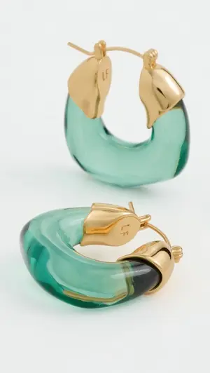 LIZZIE FORTUNATO Mini Organic Hoop Earrings