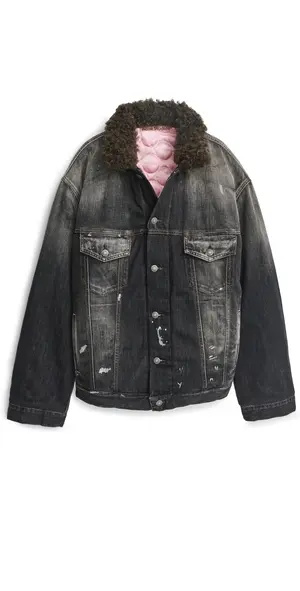 Acne Studios Lined Denim Jacket - Black