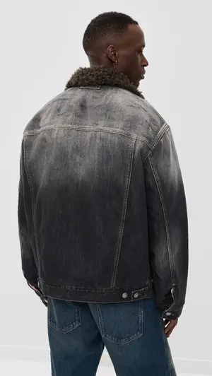 Acne Studios Lined Denim Jacket - Black