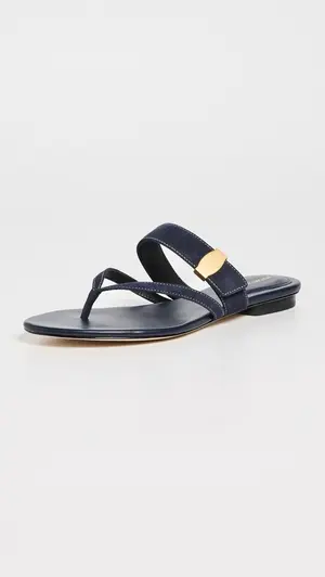 Veronica Beard Salva Dash Sandals - Navy