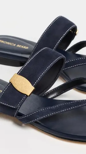 Veronica Beard Salva Dash Sandals - Navy