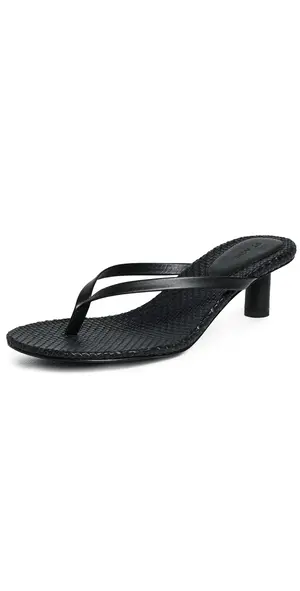 ST. AGNI Woven Thong Heels