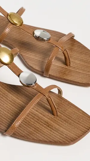 Veronica Beard Alba Embellished Sandals - Hazelwood